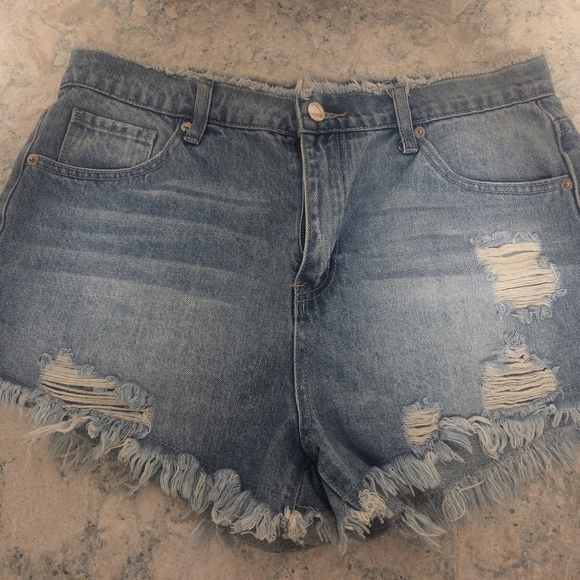 Hammer Jeans Los Angeles | Shorts | Hammer Jeans Distressed Blue Denim ...